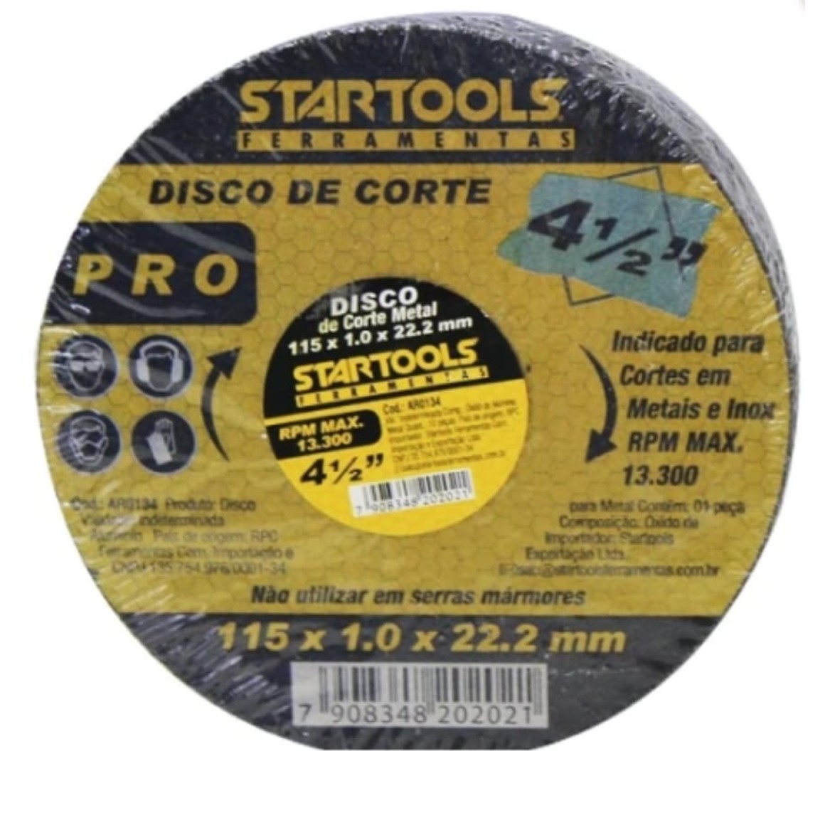 DISCO CORTE DE FERRO AR0134 (PCT C/10) STARTOOLS